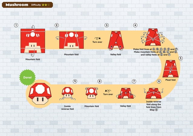 Paper Mario Origami Sheets. The Origami King Folding Instructions ...