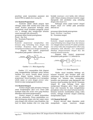 Kontrol Kecepatan Motor DC Dengan PID | PDF