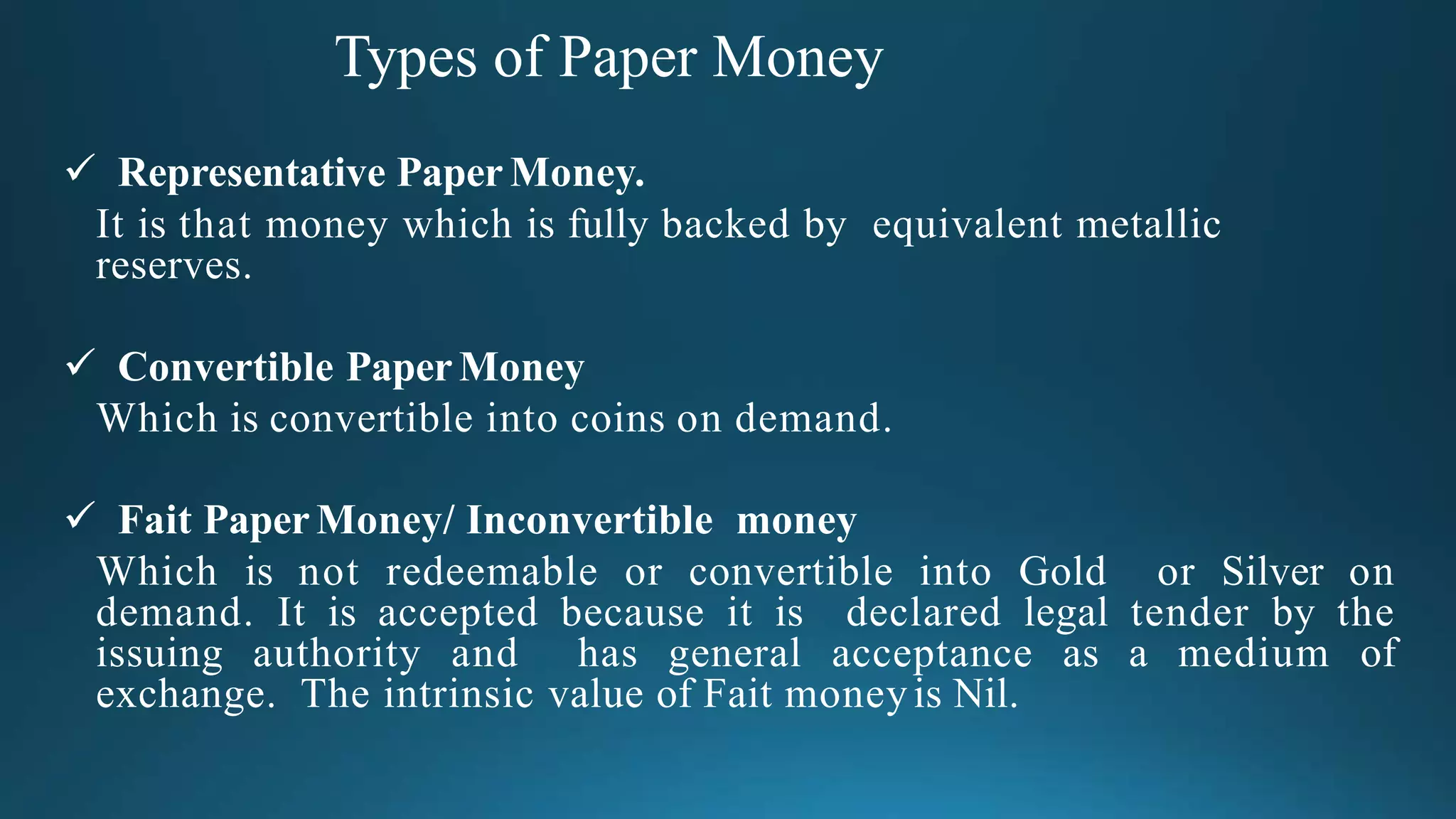 Paper money and Quality of Paper Money | PPTX