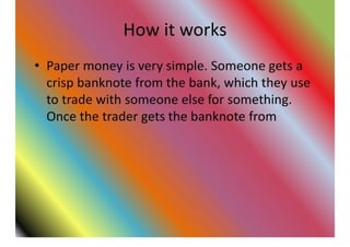 Paper Money | PDF
