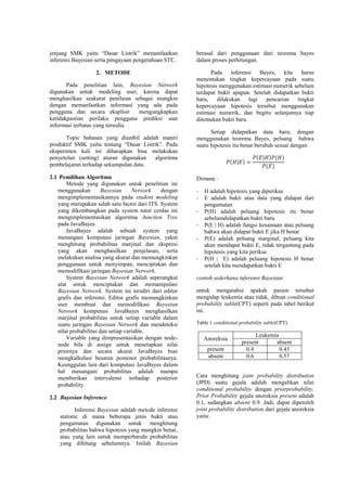 SISTEM TUTOR CERDAS “DASAR LISTRIK” MENGGUNAKAN METODE BAYESIAN NETWORK | DOCX