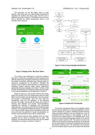 Development of Classroom Management Based on Student Learning Style Database | PDF