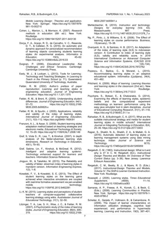 Development of Classroom Management Based on Student Learning Style Database | PDF