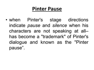 Paper no.9. comedy of menace in birthday party | PPT