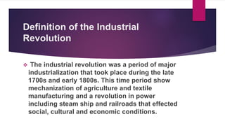 how industrial revolution played it nagative role in soceity | PPT
