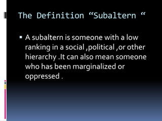 Paper : 11 Postcolonial Litreture | PPTX