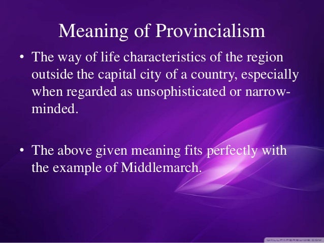 Provincial Meaning