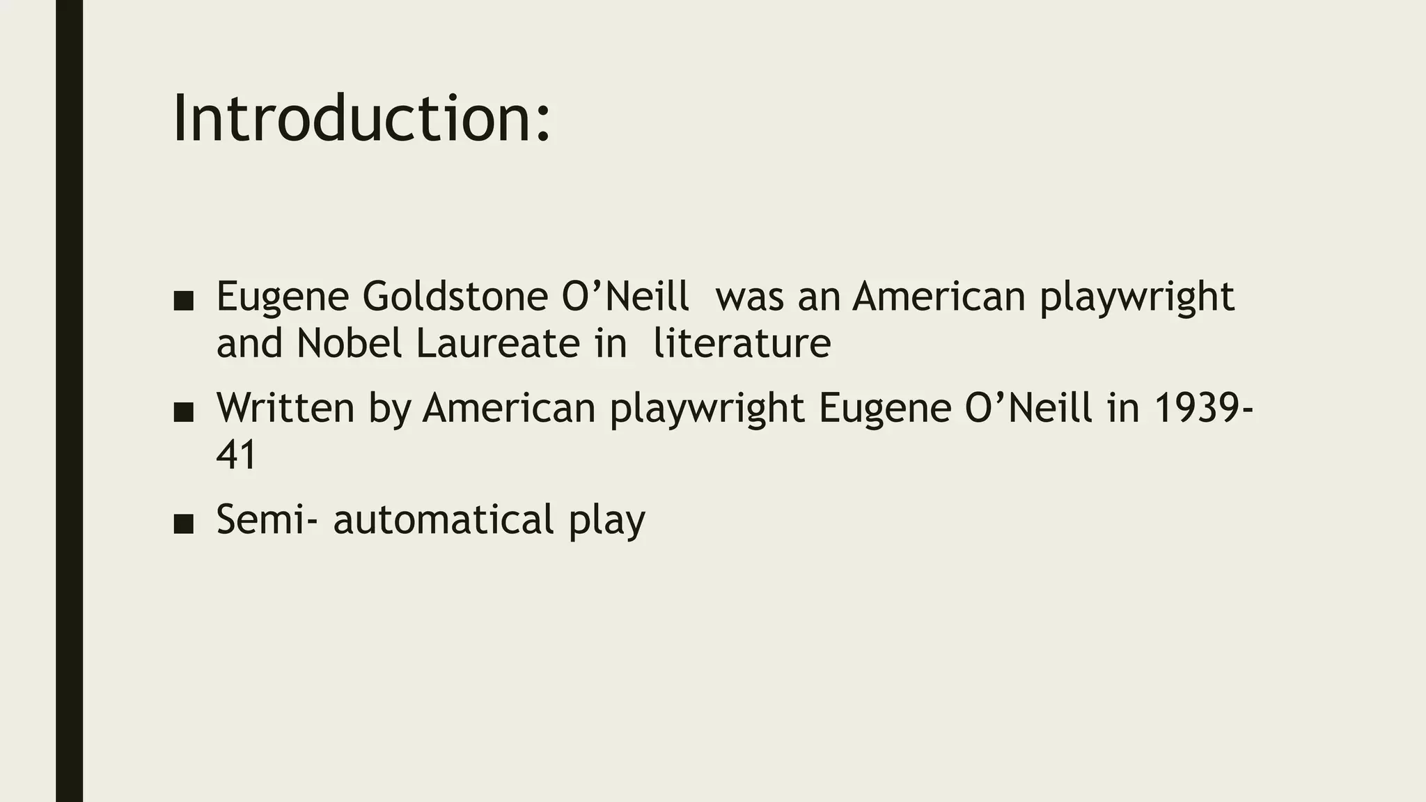 Tragic Flows in Long Day's Journey into Night | PPTX