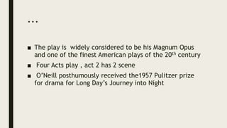 Tragic Flows in Long Day's Journey into Night | PPTX