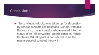 Vakrokti as Theory | PPTX