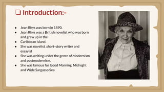 Paper no.203 Wide Sargasso Sea with Feminist Approach | PPTX