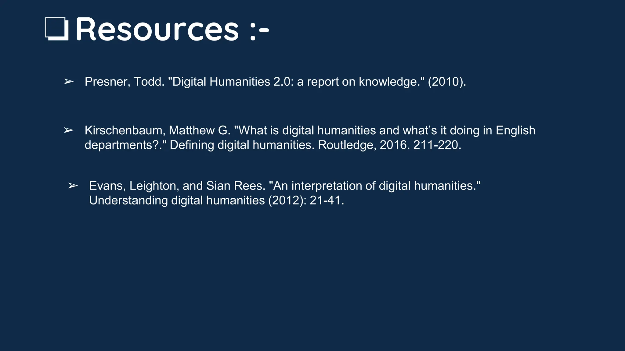 Paper no.204 The movement of Digital Humanities | PPT
