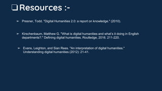 Paper no.204 The movement of Digital Humanities | PPTX