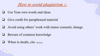 Defining Plagiarism : Types and Solutions to avoid it in Research ...