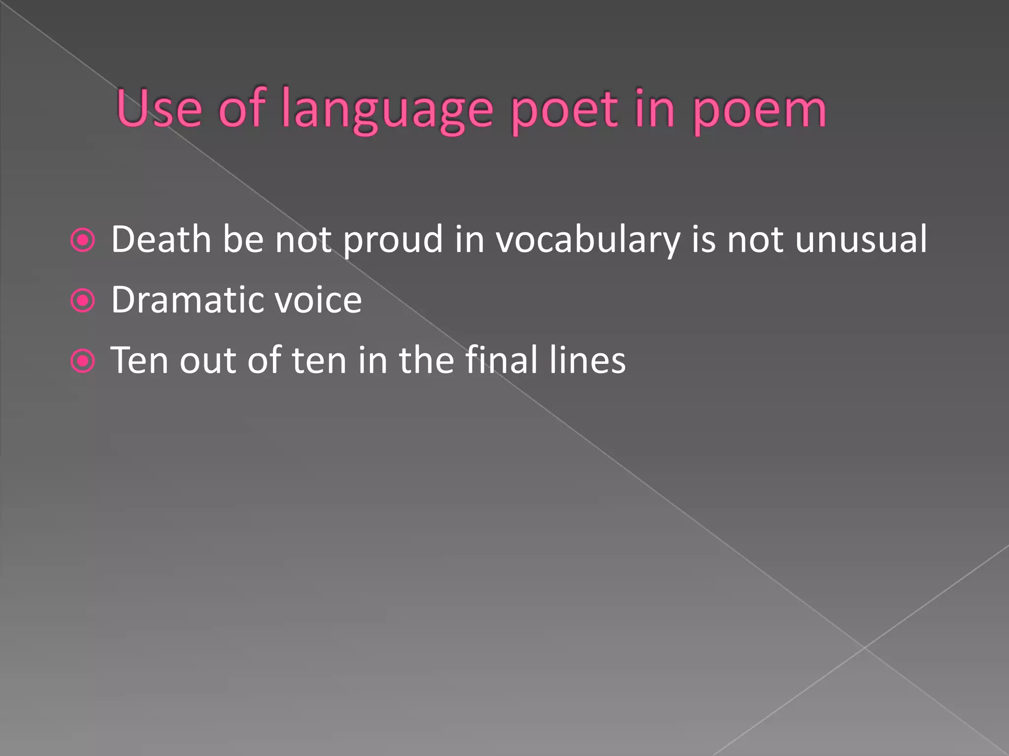 Death Be Not Proud - John Donne | PPTX