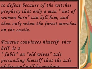 Comparision between Dr Faustus and Macbeth. | PPT