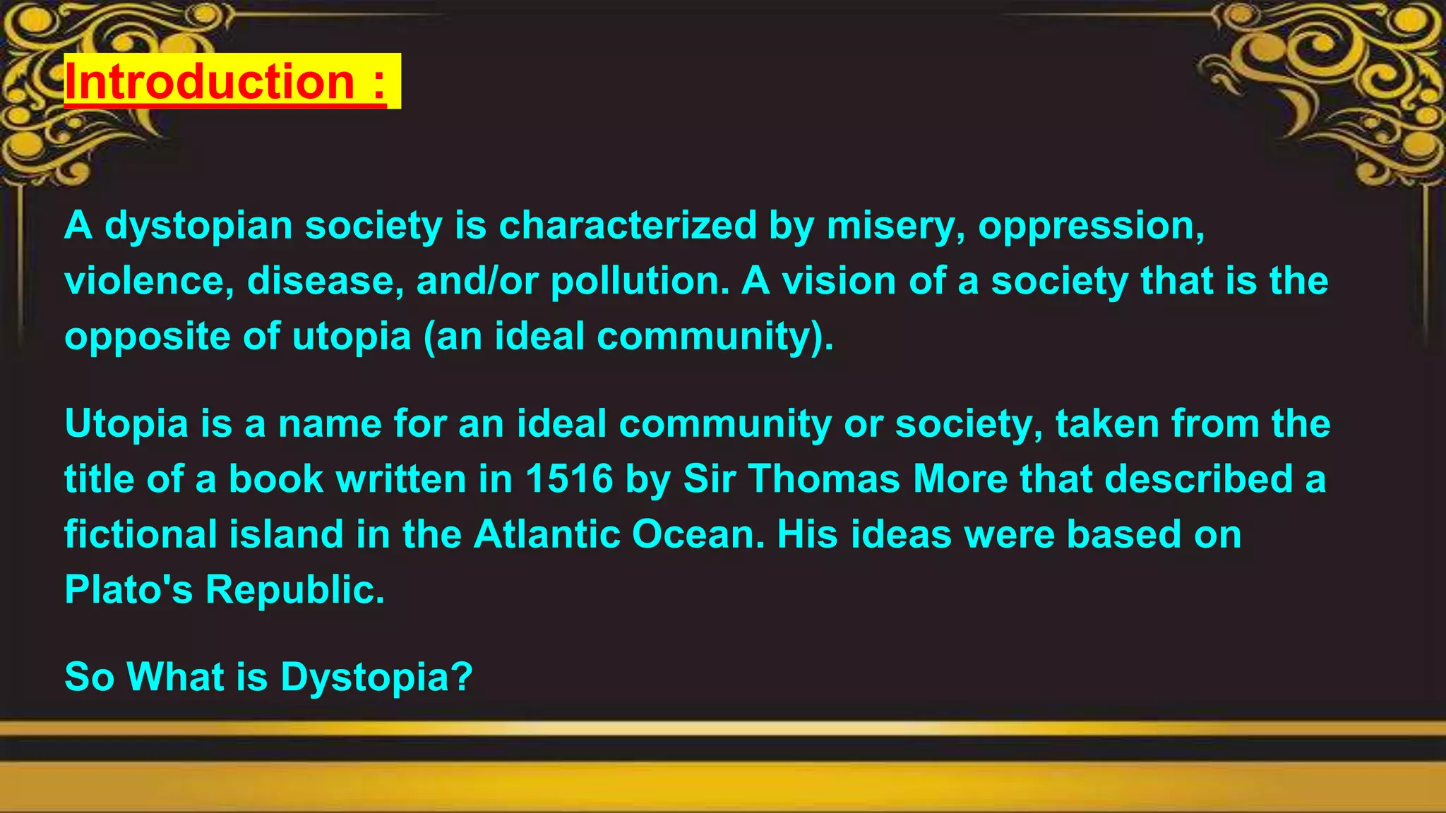 1984 as Dystopian Novel | PPTX