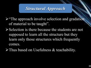' Structural Approach' | PPTX