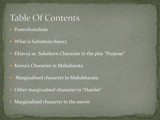 Subultern Theory | PPTX | Hinduism | Religion & Spirituality