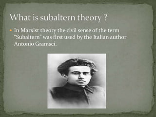 Subultern Theory | PPTX | Hinduism | Religion & Spirituality