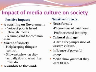 Media culture in cultural studies | PPTX