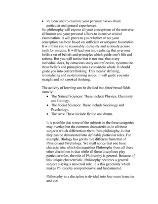 CALL PAPER OF PHILOSOPHY:Paper of philosophy botwana international ...