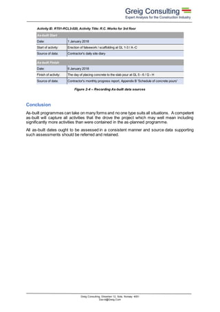 As-built Programmes - Part 2 | PDF