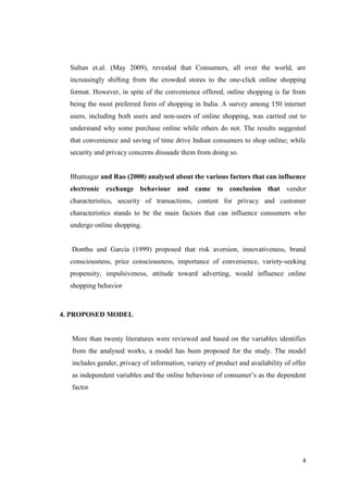 Paper on online shopping among pg students | PDF