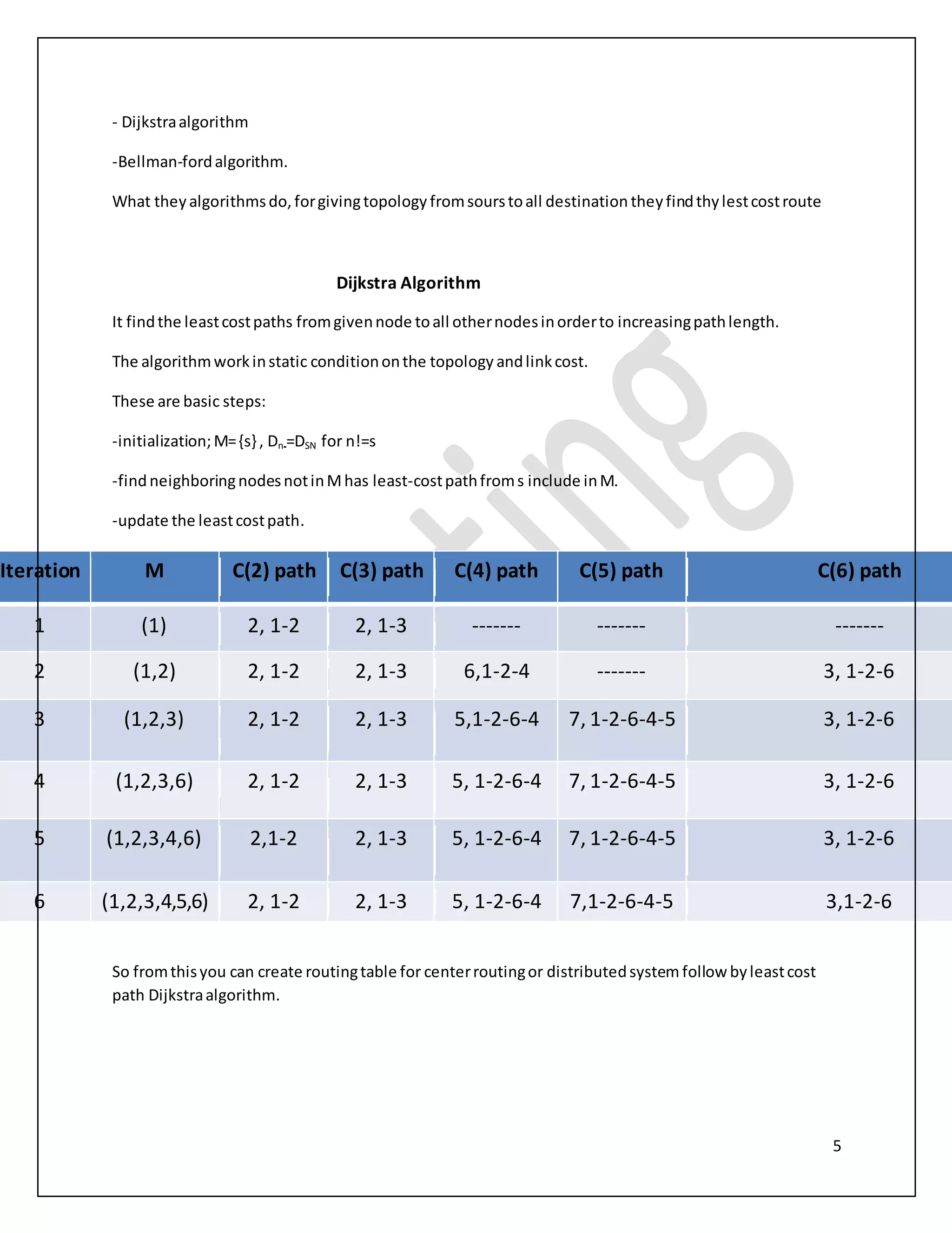 Paper on Routing | PDF