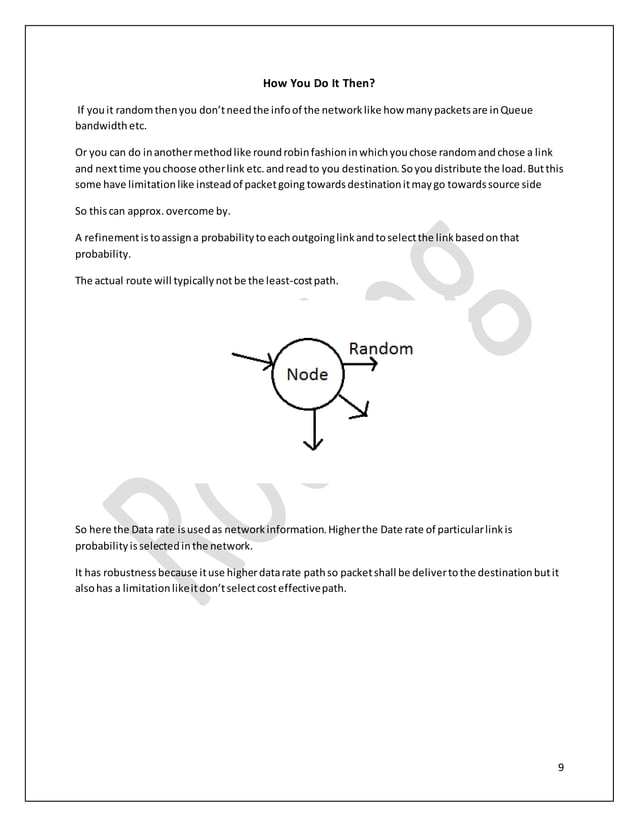 Paper on Routing | PDF