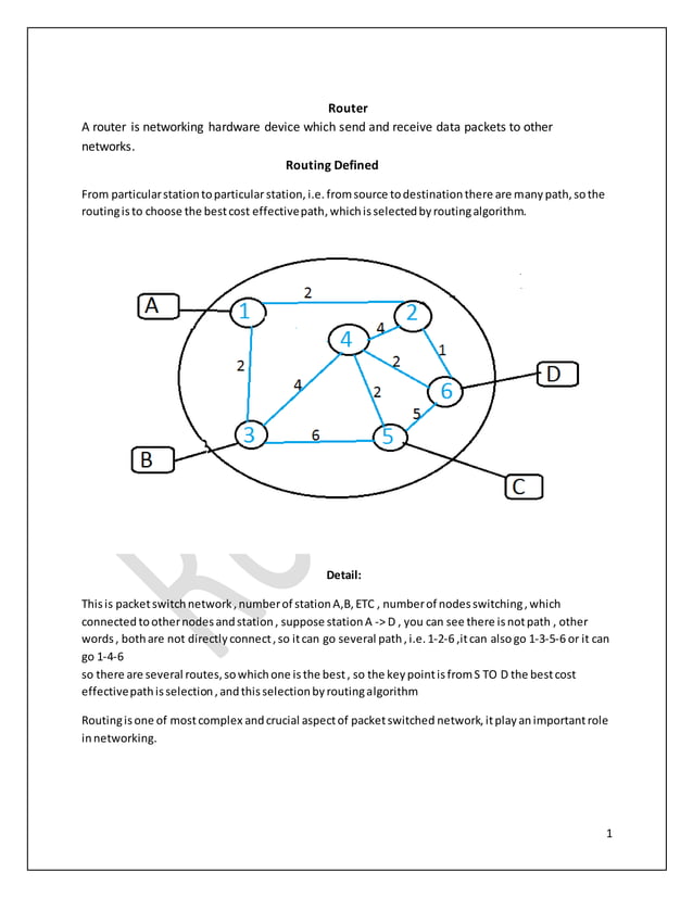 Paper on Routing | PDF