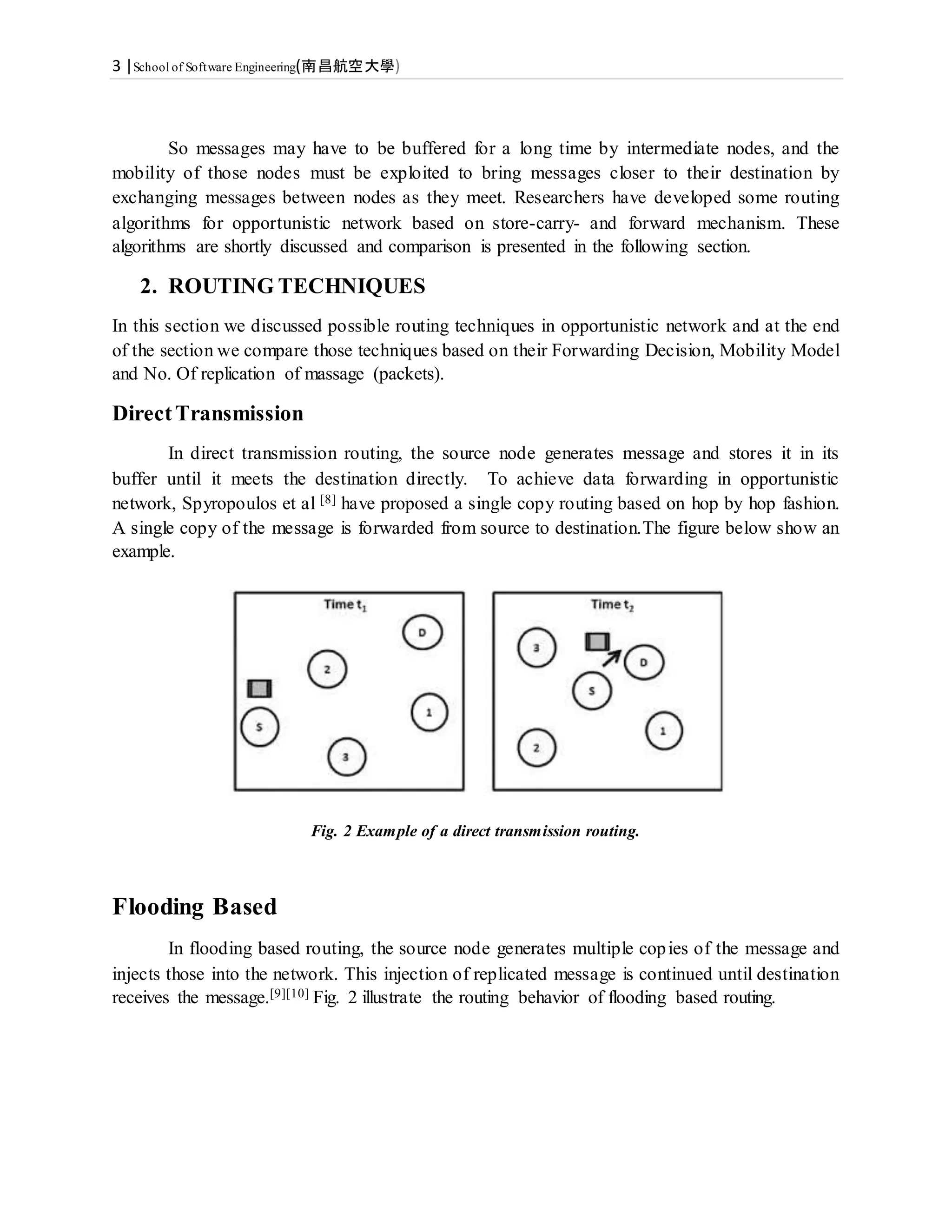 Routing In Opportunistic Networks Docx
