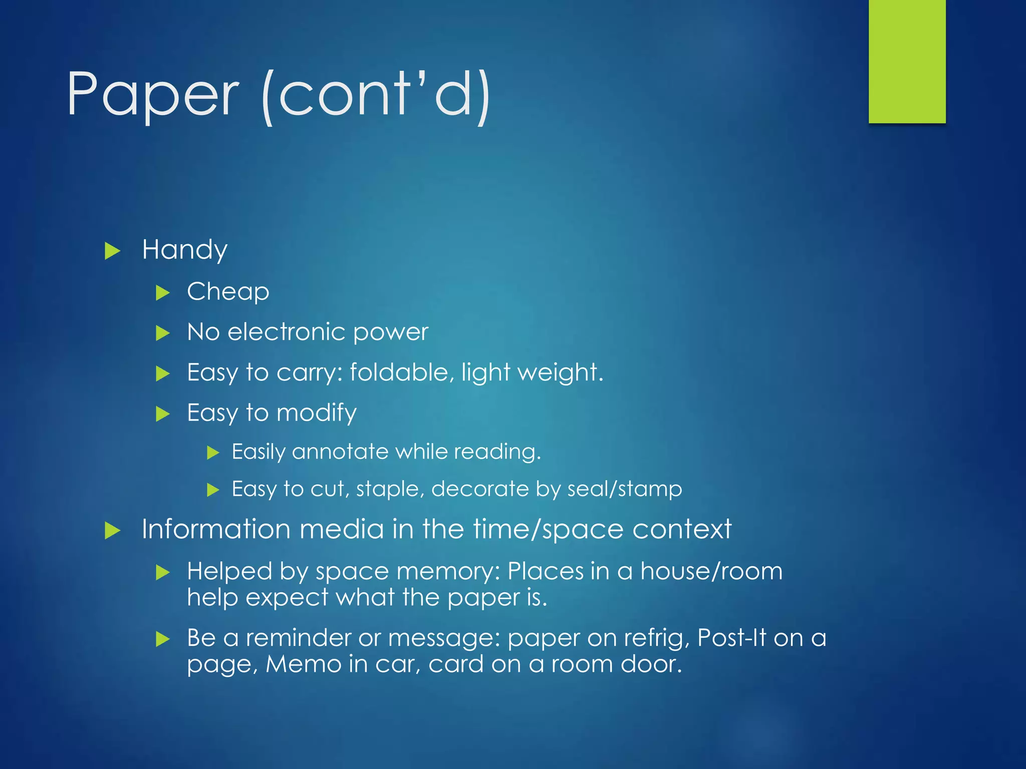 Paper, pen and digital | PPTX