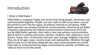 Engineering Application of Ham Radio | PPTX