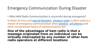 Engineering Application of Ham Radio | PPTX