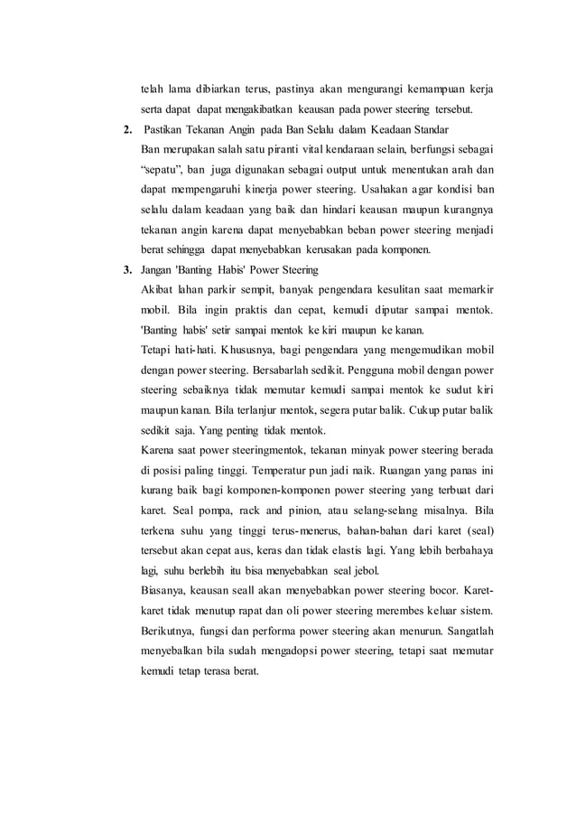 Paper power steering | DOCX