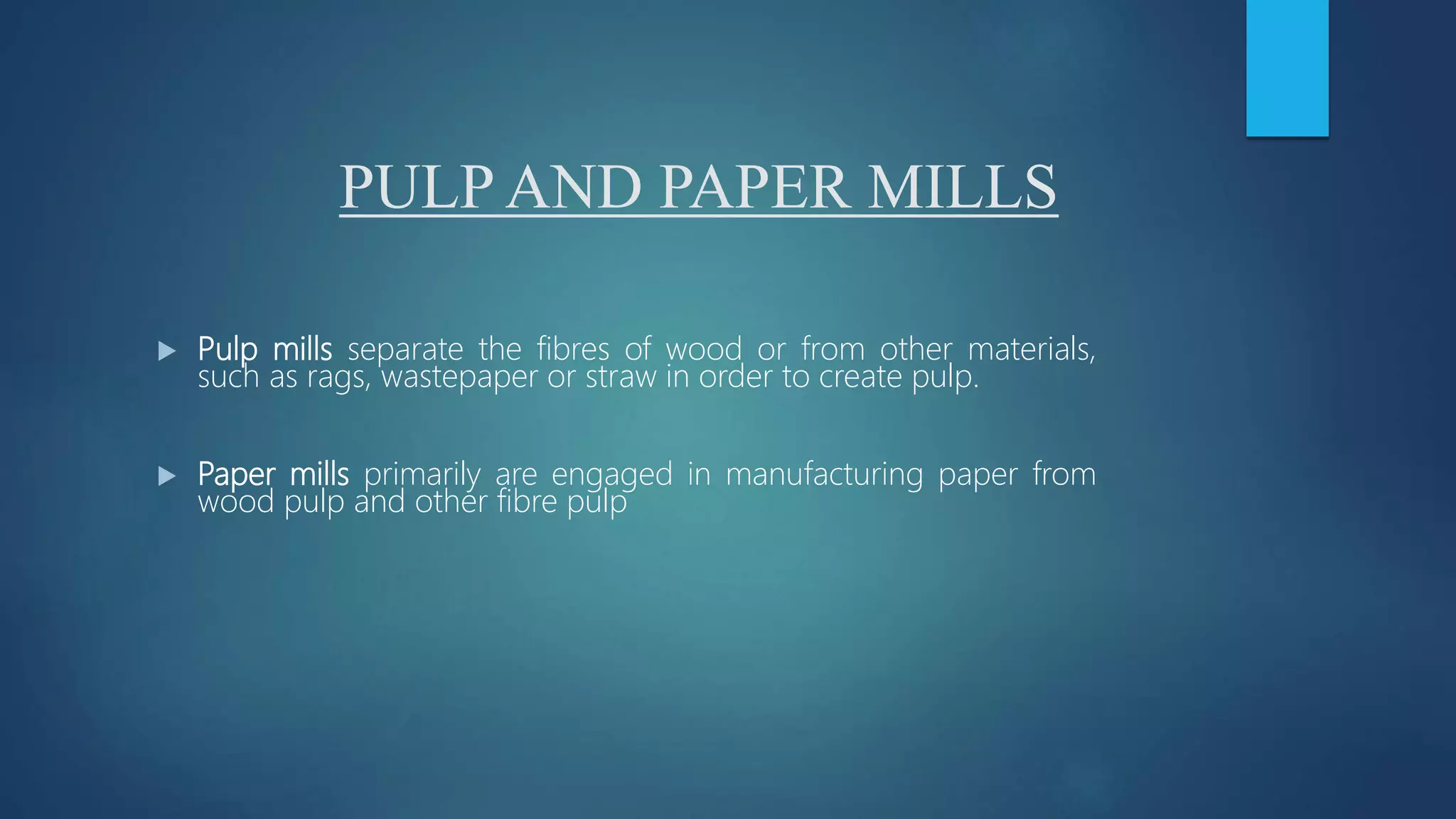 Paper Manufacturing process | PPTX