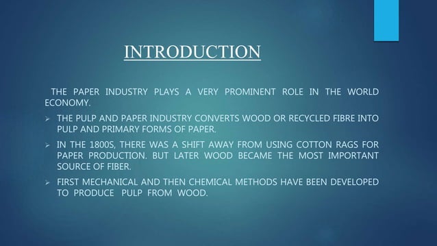 Paper Manufacturing process | PPTX | Woodworking | Arts and Crafts