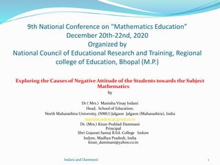 Exploring the Causes of Negative Attitude of the Students towards the ...