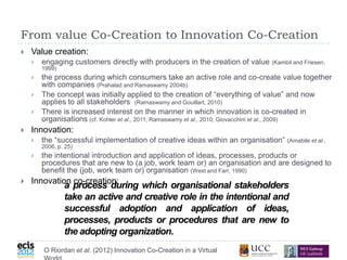 Innovation Co-Creation in a Virtual World | PPT