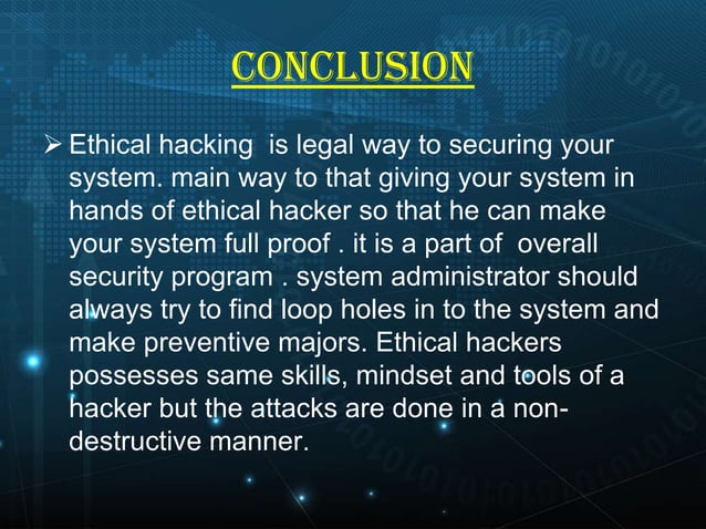 Presentation On Ethical Hacking Pptx
