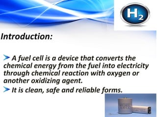 FUEL CELL PRESENTATION | PPT