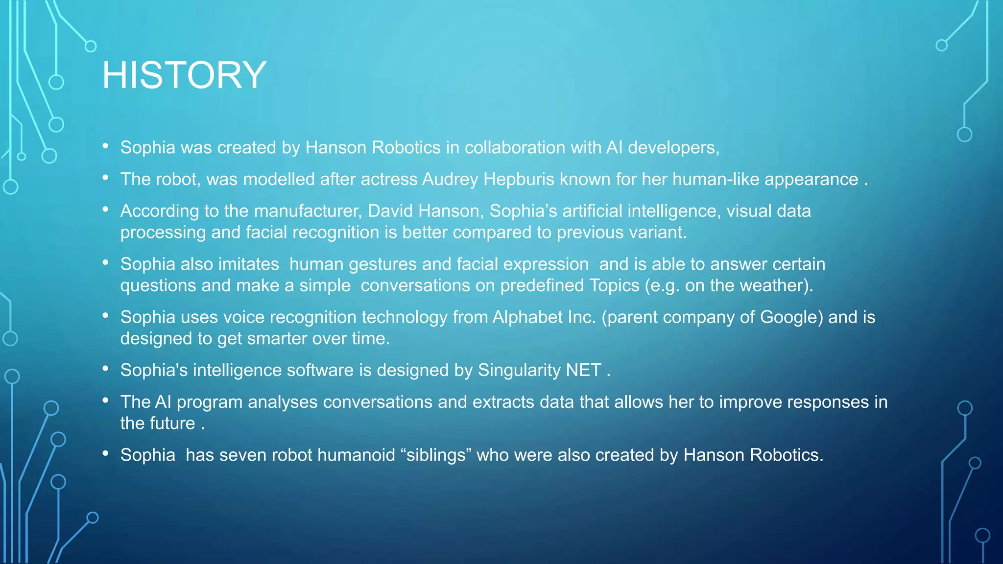 sophia robot | PPTX