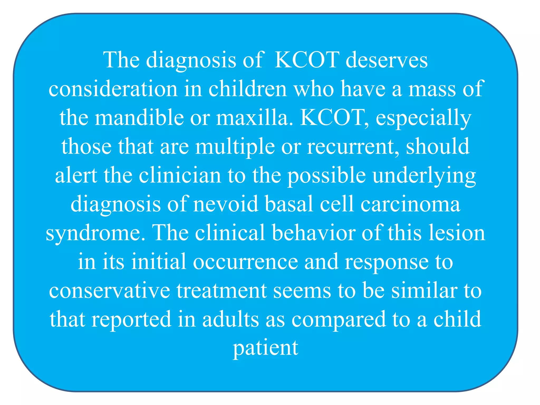 Dr Rahul Katyayan. Odontogenic Keratocyst in Child Head &Neck Region | PPTX