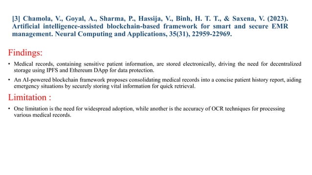 A Proposed Blockchain Based Secure Electronic Health Record System Pptx