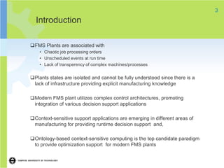 Ontology-based Context-sensitive Computing for FMS Optimization | PPTX | Computer Software and ...