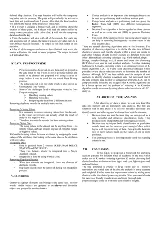 DATA MINING FRAMEWORK TO ANALYZE ROAD ACCIDENT DATA | DOCX