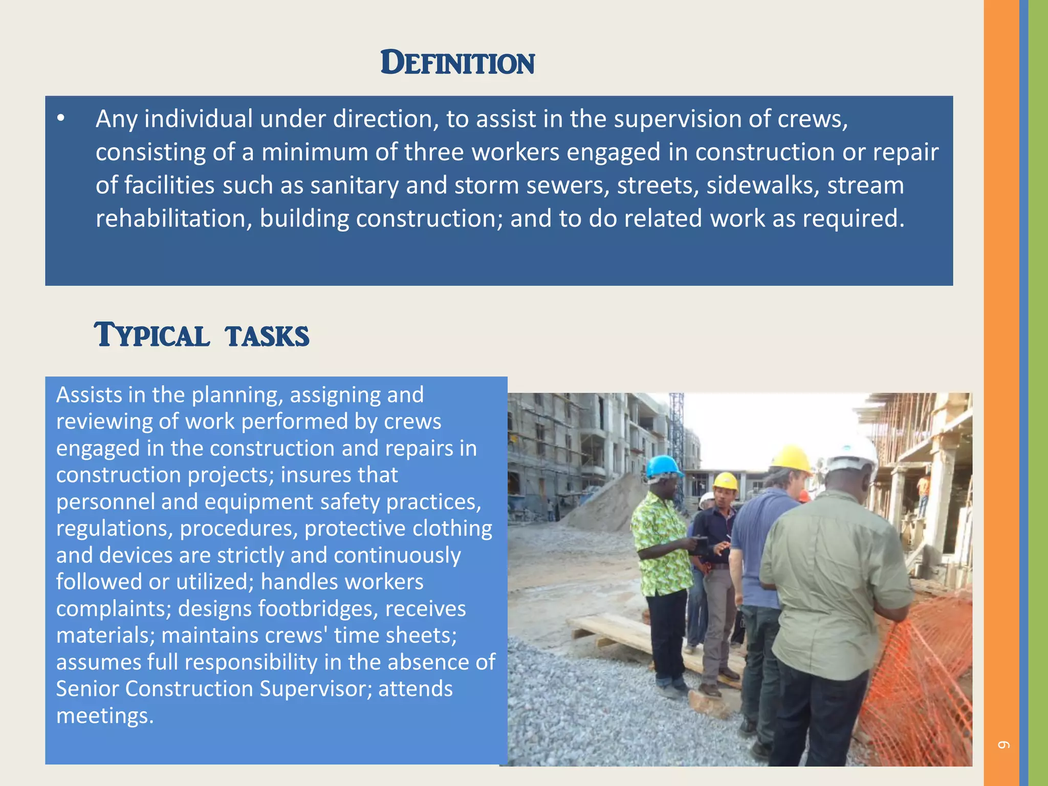 PROJECT CONSTRUCTION SUPERVISOR AND SUPERVISION | PDF