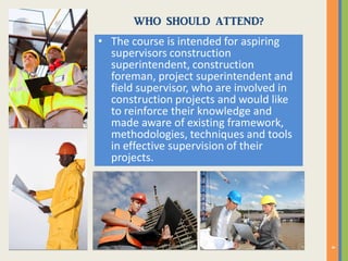 PROJECT CONSTRUCTION SUPERVISOR AND SUPERVISION | PDF