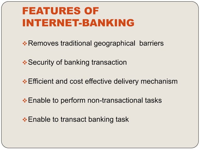 Paper presentation on internet banking | PPT